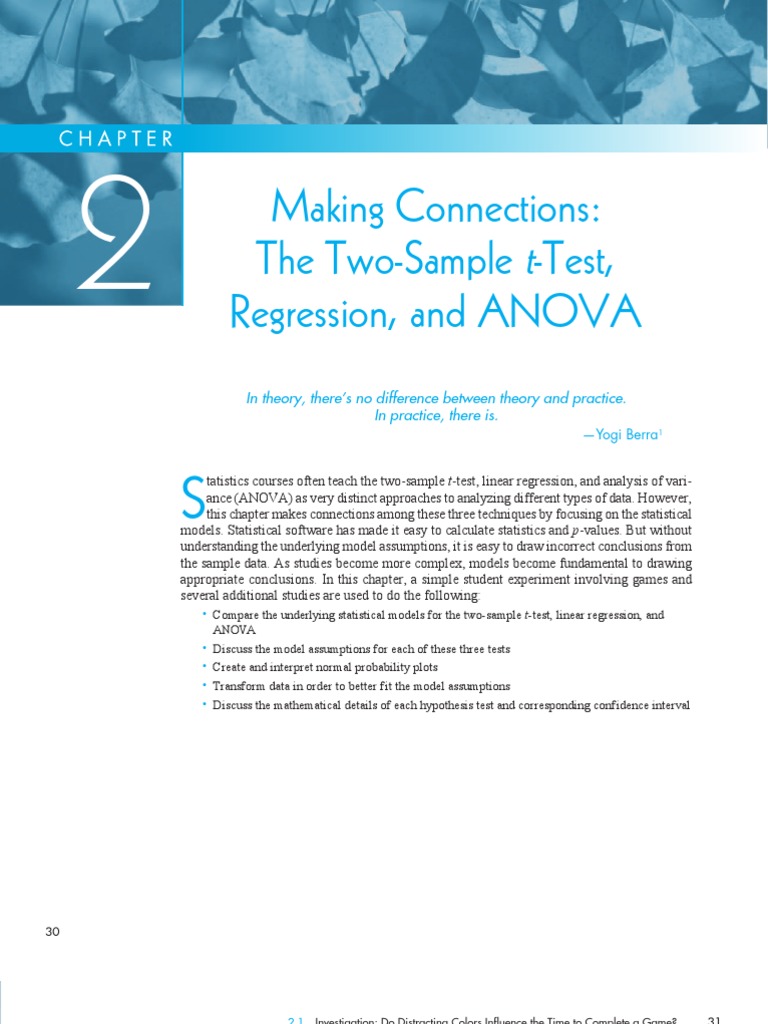 Kuiper Ch02 | PDF | Errors And Residuals | Analysis Of Variance