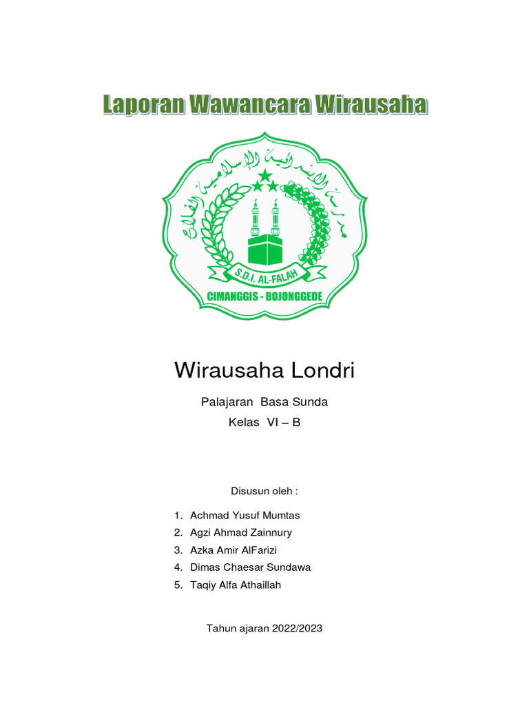 LAPORAN WAWANCARA BASA SUNDA | PDF