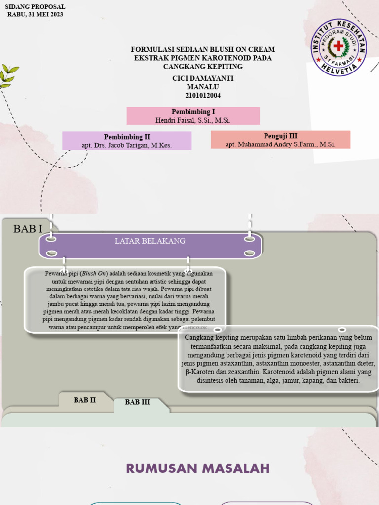 Proposal Skripsi Cici | PDF