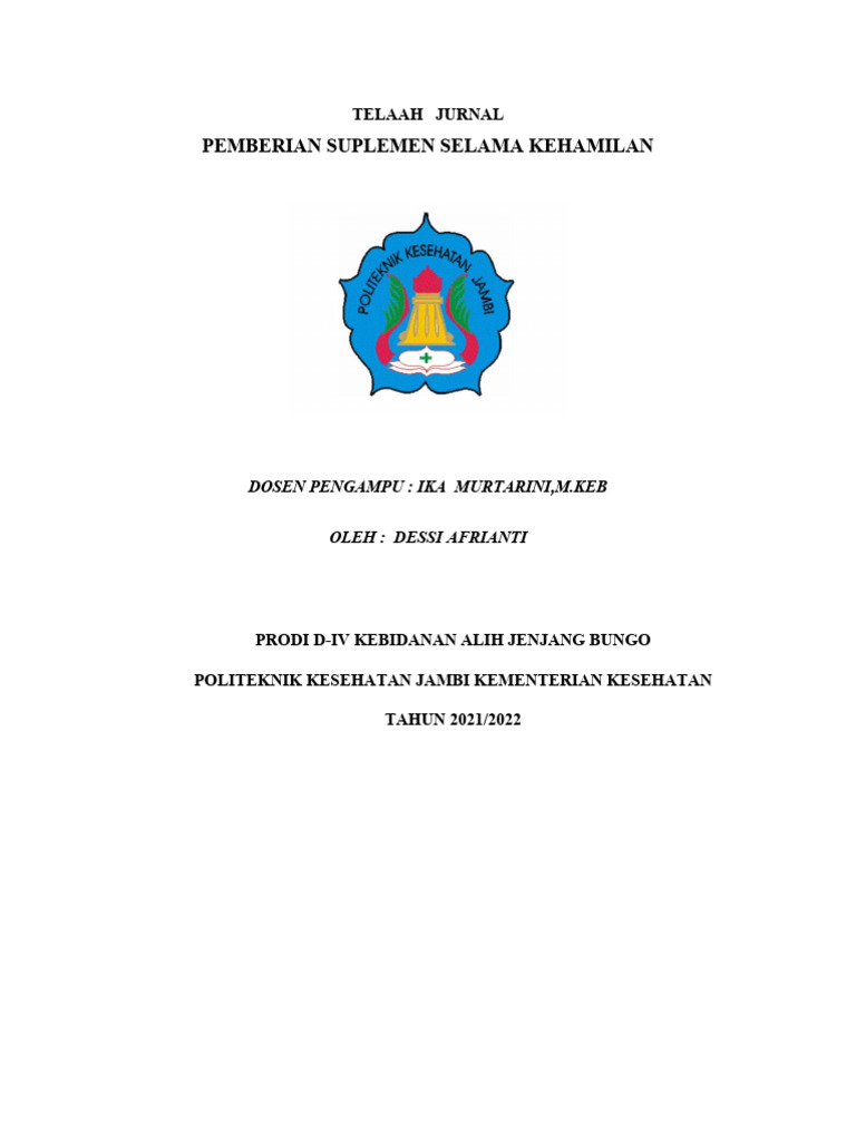 TELAAH JURNAL. Ibu Ika Kacang Hijau | PDF | Sains & Matematika