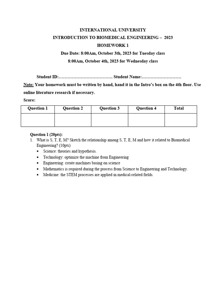 Homework 1 Answer | PDF