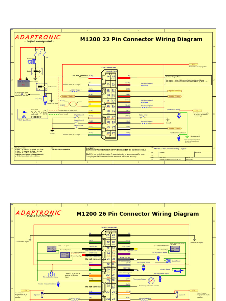 M1200 Pinout | PDF | Ignition System | Relay