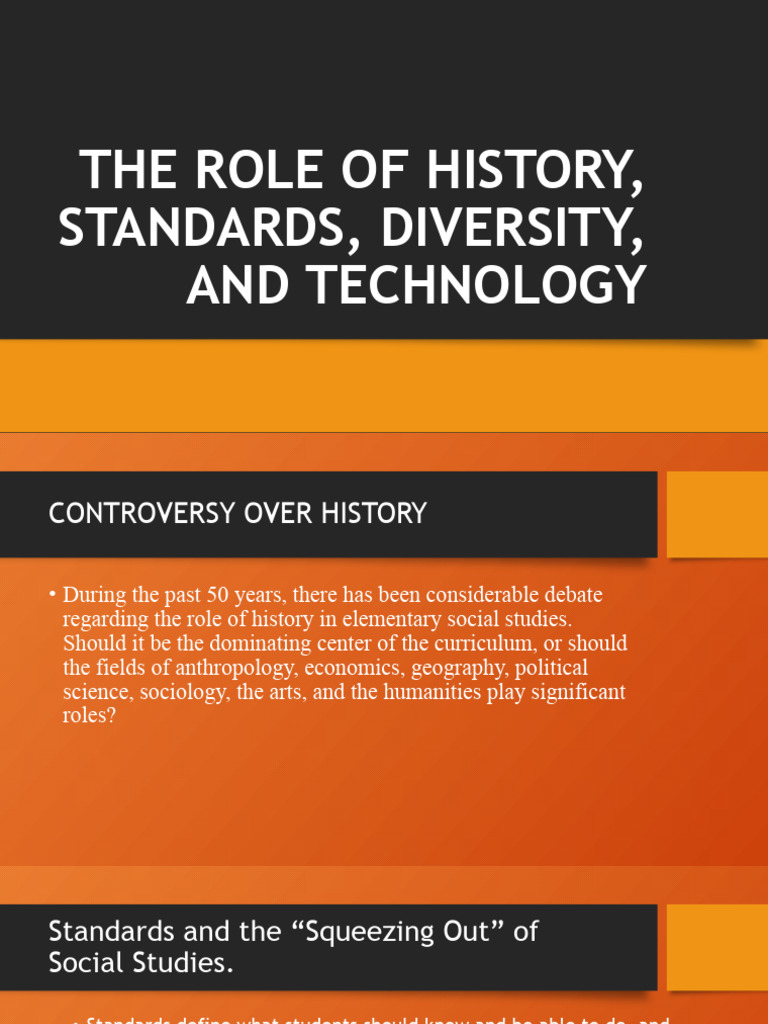 Role of History, Standard, Diversity, and Technology | PDF | Emotions ...