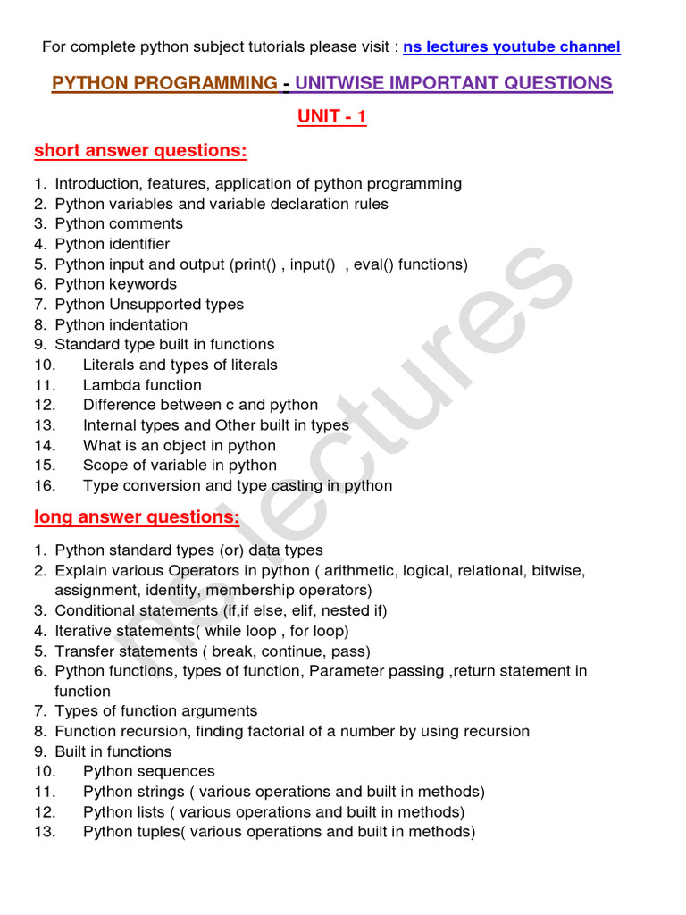 Python Programming Imp | PDF | Databases | Python (Programming Language)