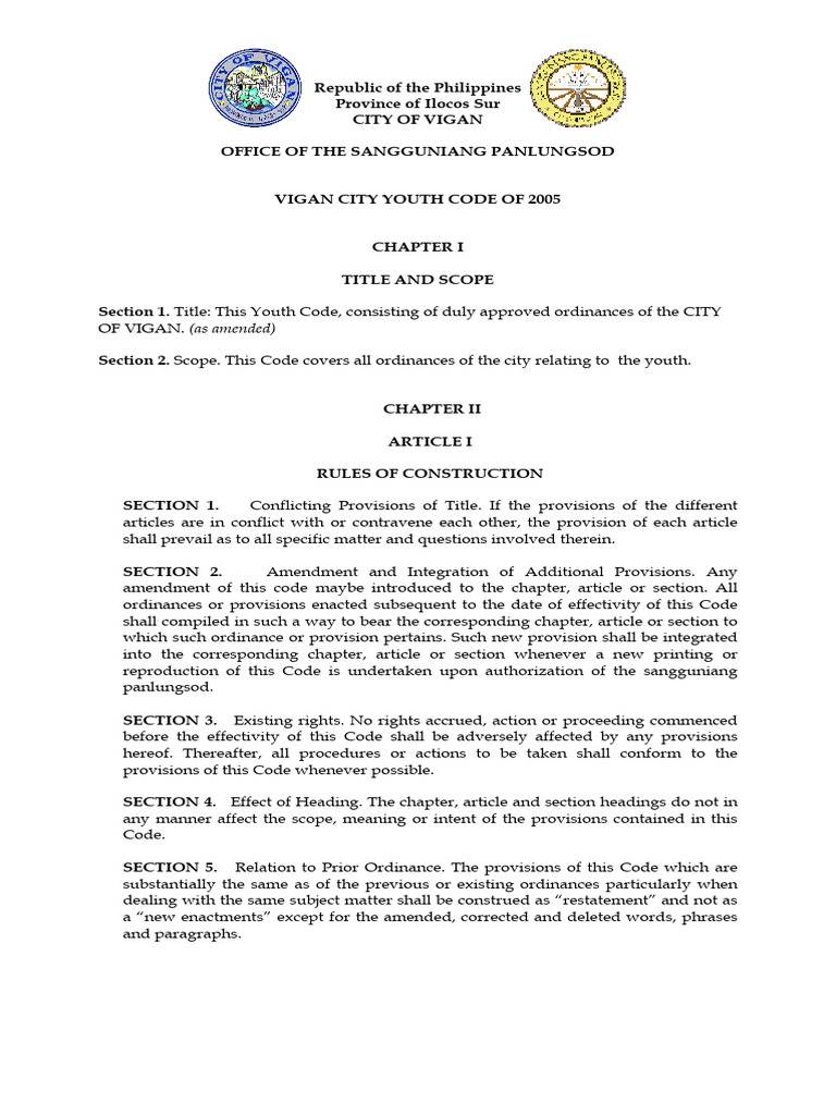 Youth Code Sample Ordinance | PDF | Child Abuse | Legal Guardian