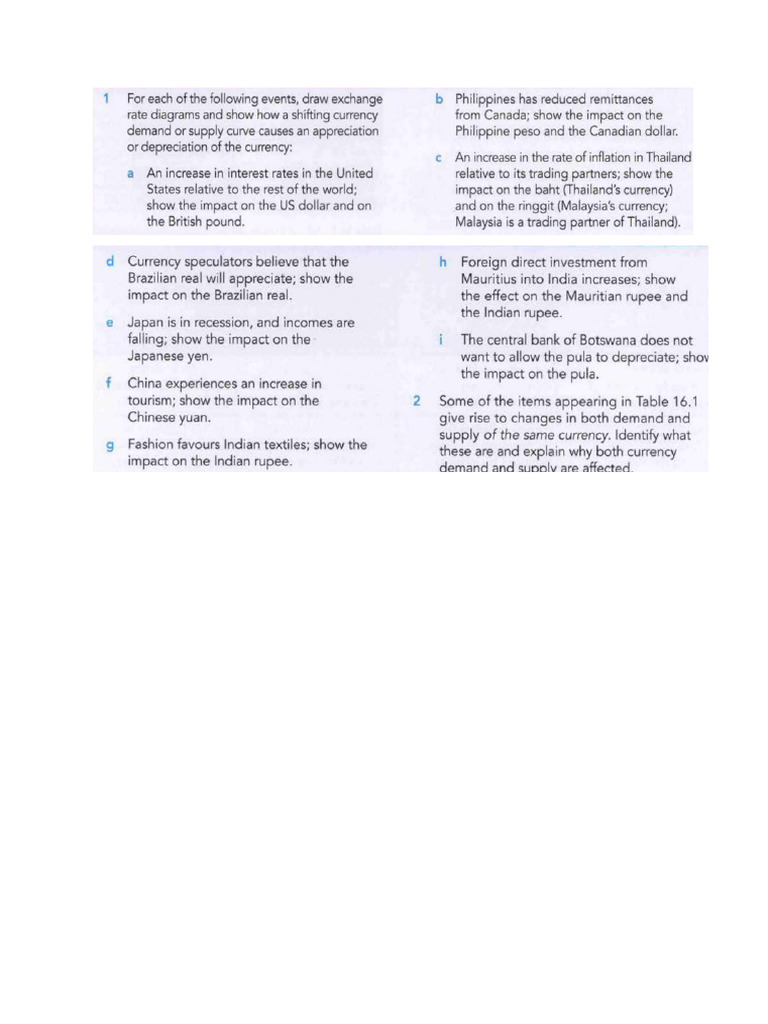 Exchange Rate Practice Activity | PDF