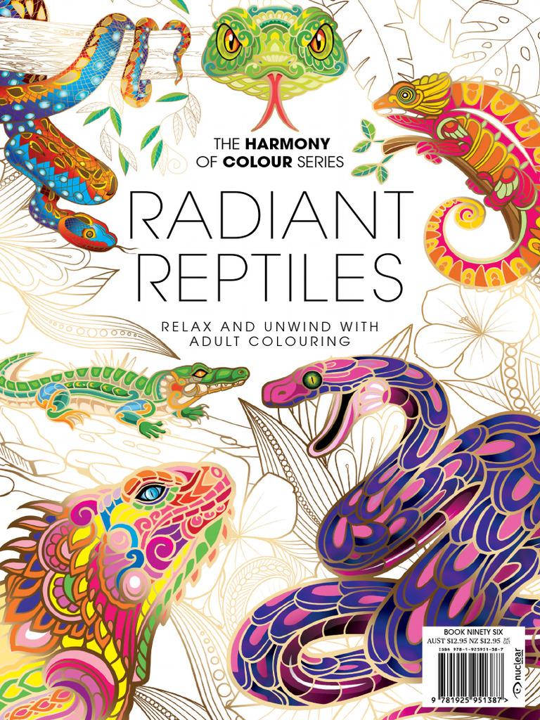 Radiant Reptiles: Colouring for Relaxation | PDF