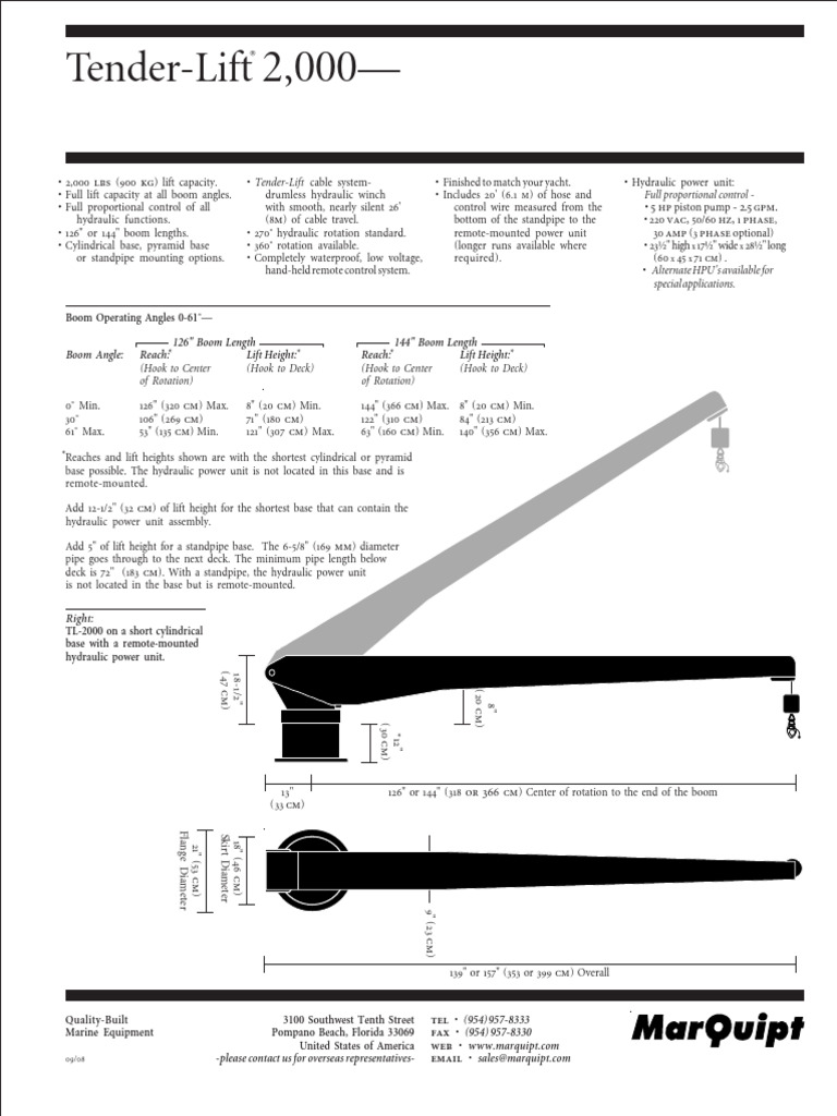 Tender Lift 2000 | PDF | Equipment | Electricity