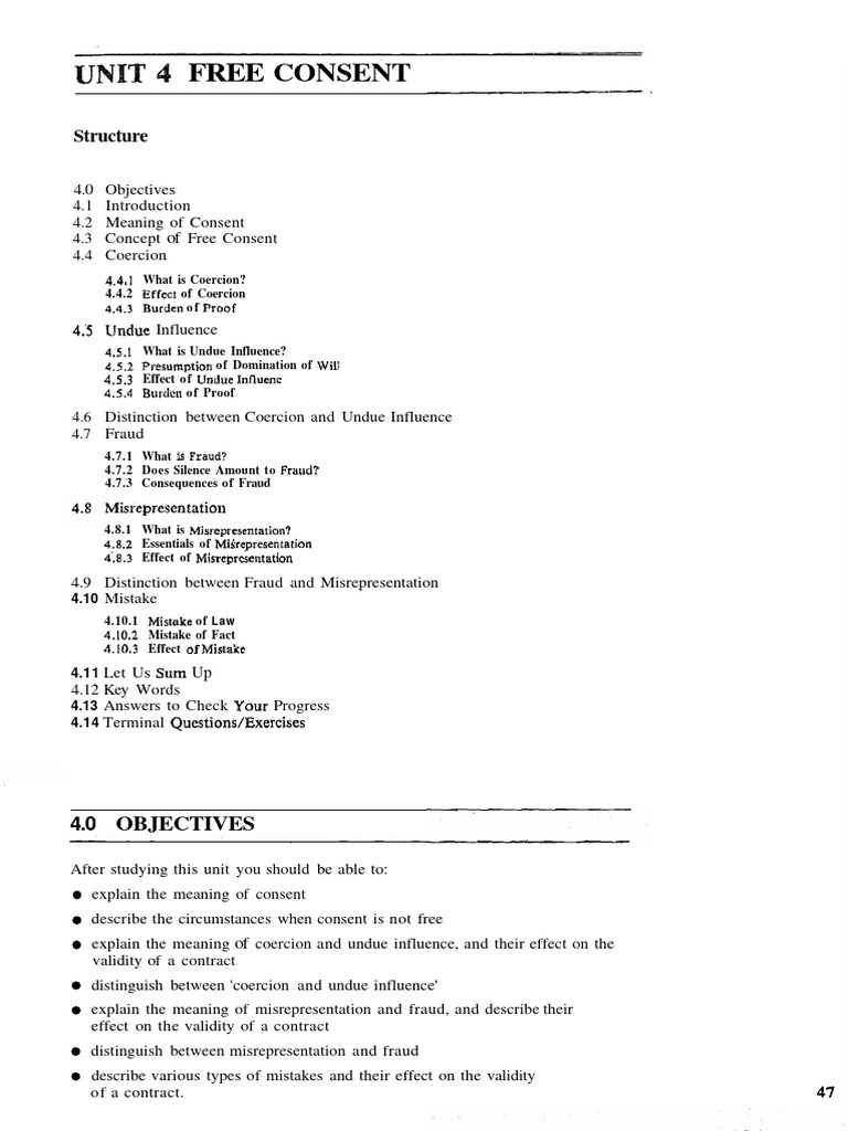 Free Consent | PDF | Misrepresentation | Fraud