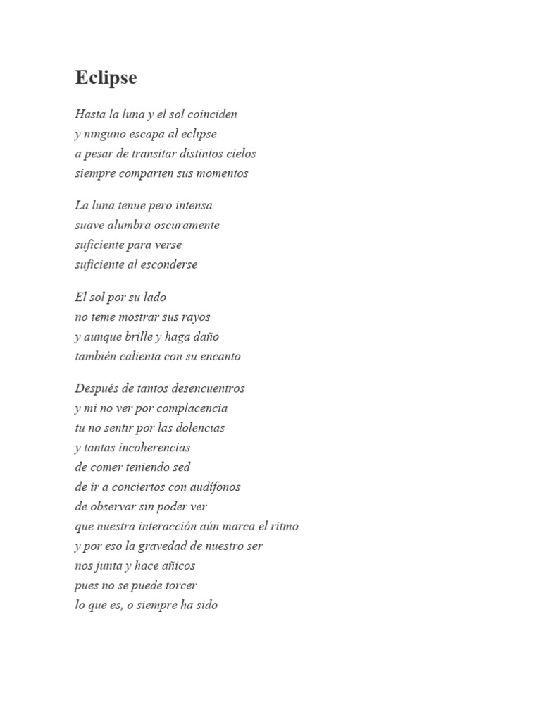 El Eclipse | PDF