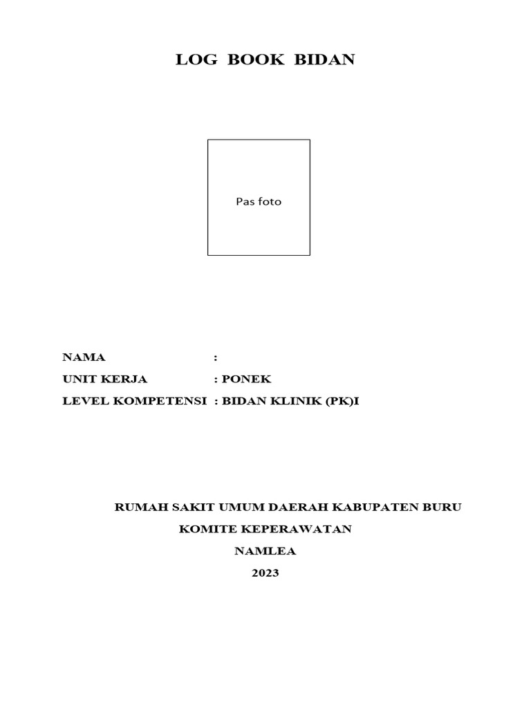 Log Book Bidan PK 1 Fix | PDF