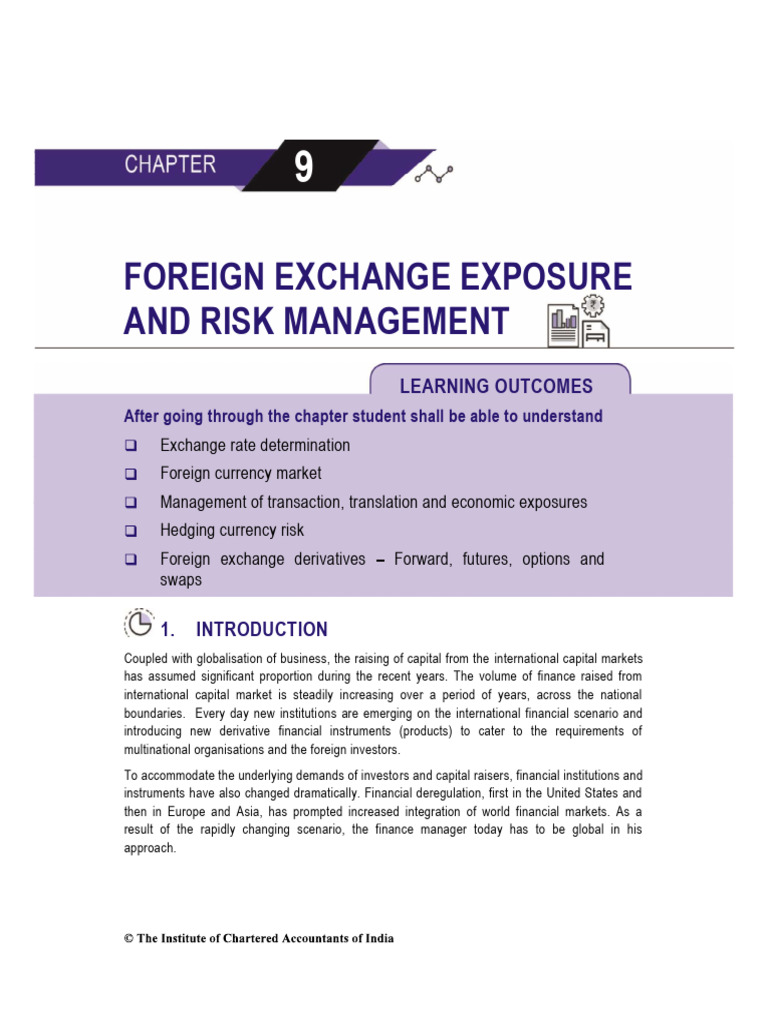 Chapter 3 Foreign Exchange Exposure & Risk Management | PDF | Exchange ...