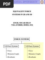 Lecture 4 Chapter 2 - Force Systems 3D | PDF | Euclidean Vector | Force