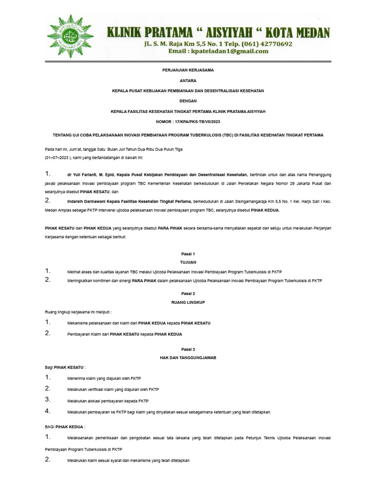 Mou TB Juli 2023 | PDF