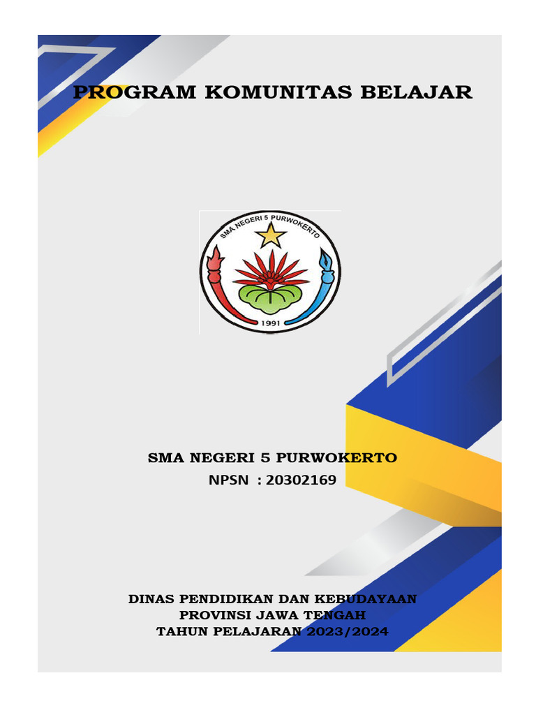 Program Dan SK Komunitas Belajar | PDF