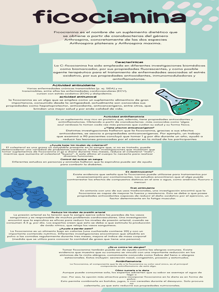 Ficocianina | PDF | Enfermedades cardiovasculares | Antioxidante