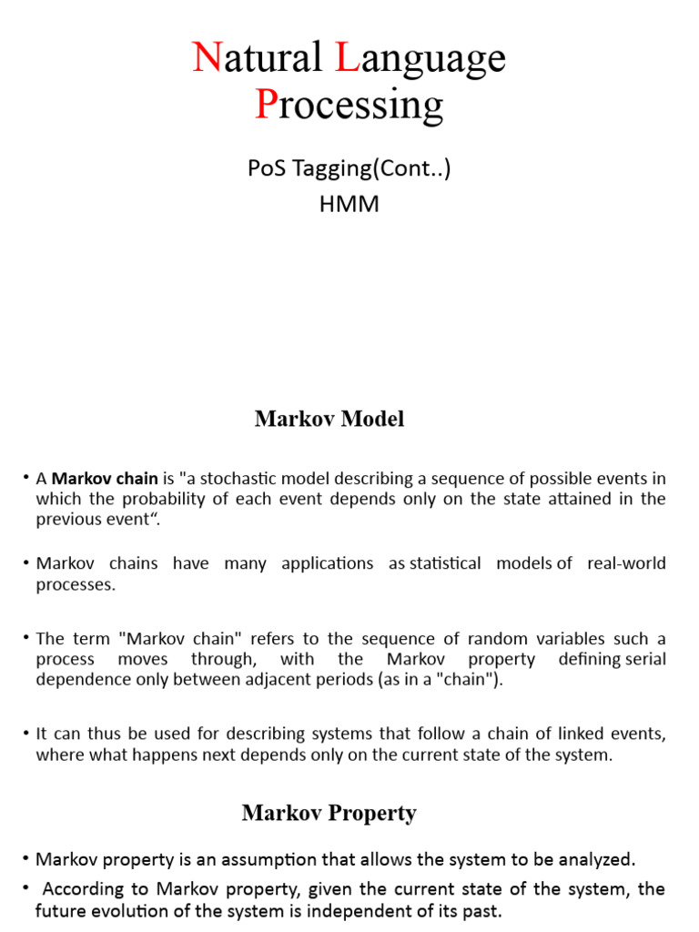 5 Natural Language Processing | PDF | Markov Chain | Probability Theory