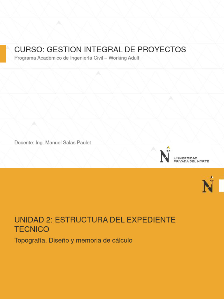 Gestion Integral de Proyectos - Unidad 2 - Semana 3 - 2 | PDF