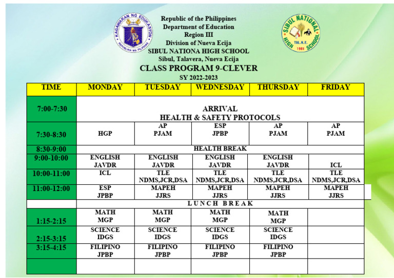 CLASSPROGRAM | PDF CLASSPROGRAM | PDF