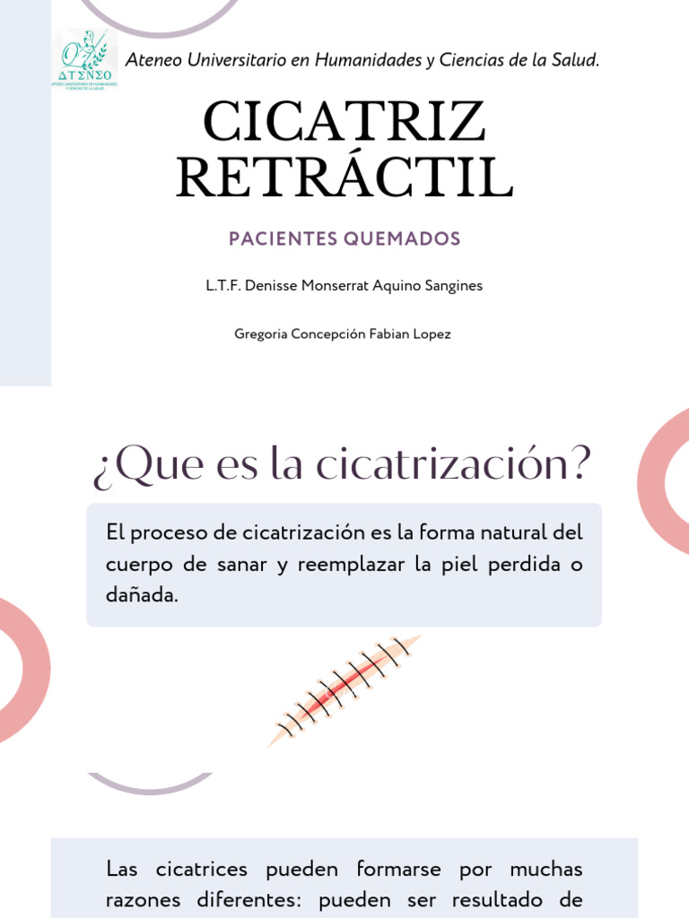 Cicatriz Retráctil | PDF | Cicatriz | Cicatrización de la herida