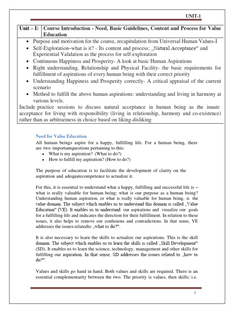 UHV Full Material | PDF | Motivational | Motivation