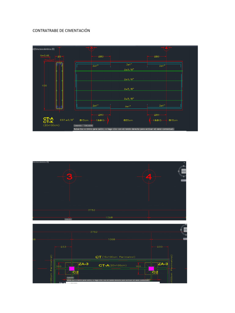 EJERCICIO ACERO CONTRATRABE DE CIMENTACIÓN | PDF