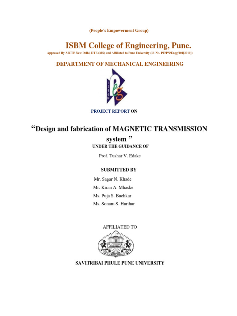 Project Cover Pages | PDF | Engineering