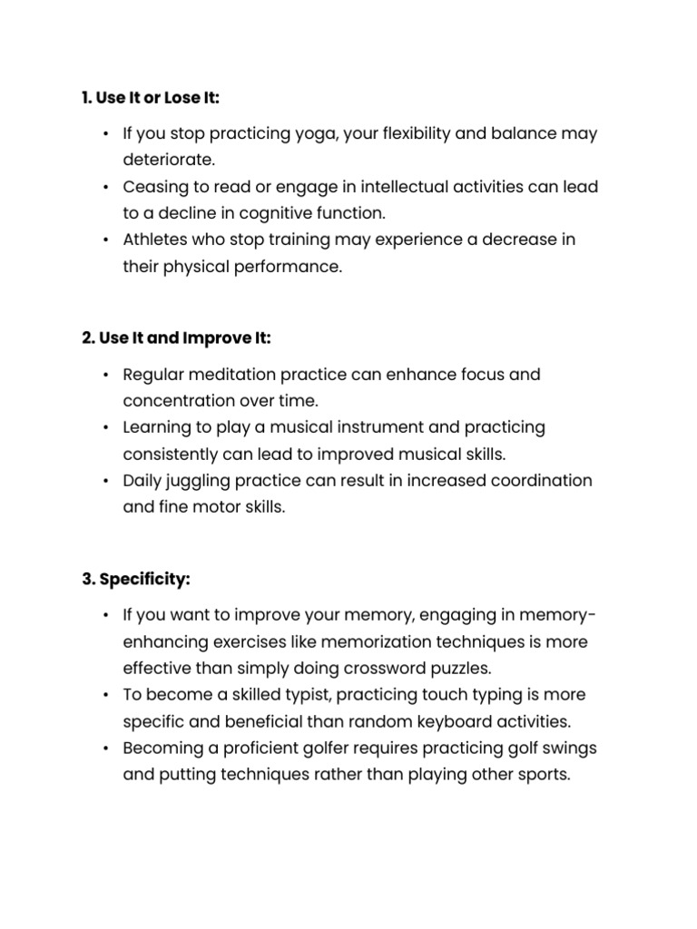 ACAD - 10 Principles of Neuroplasticity | PDF