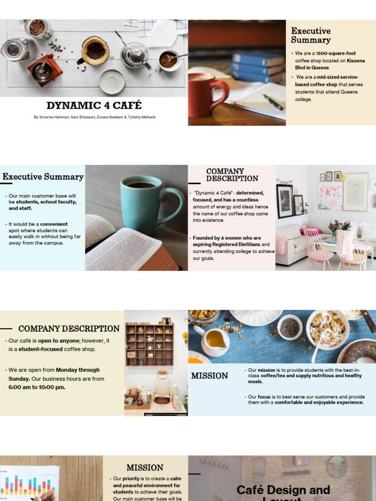 Dynamic 4 Café: Student-Focused Coffee Shop | PDF