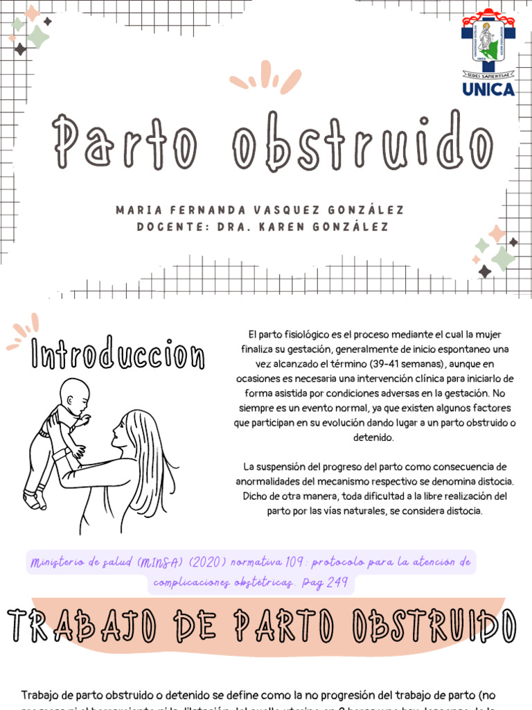 Parto Obstruido: Causas y Manejo | PDF | Parto | Salud maternal