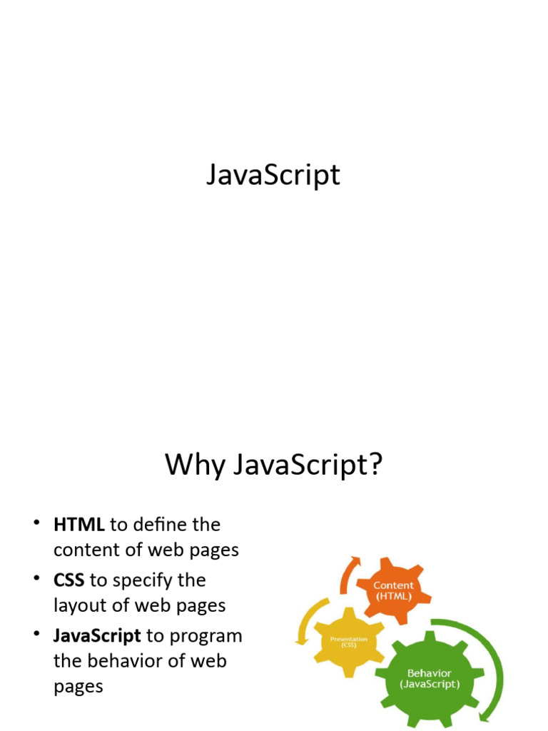 JavaScript Lecture | PDF