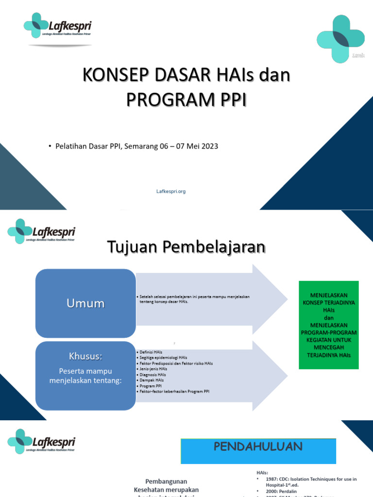 Konsep Dasar HAIs Dan Program PPI | PDF