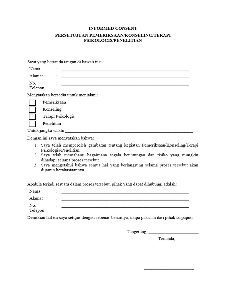 Informed Consent | PDF