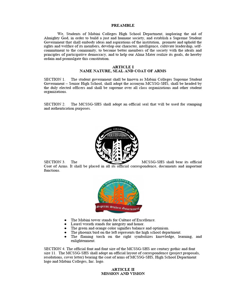 CBL SSG Final | PDF | Supermajority | Ratification