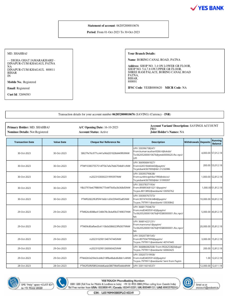 RetailAccountStatement 638342871195567304 | PDF | Banks | Deposit Account