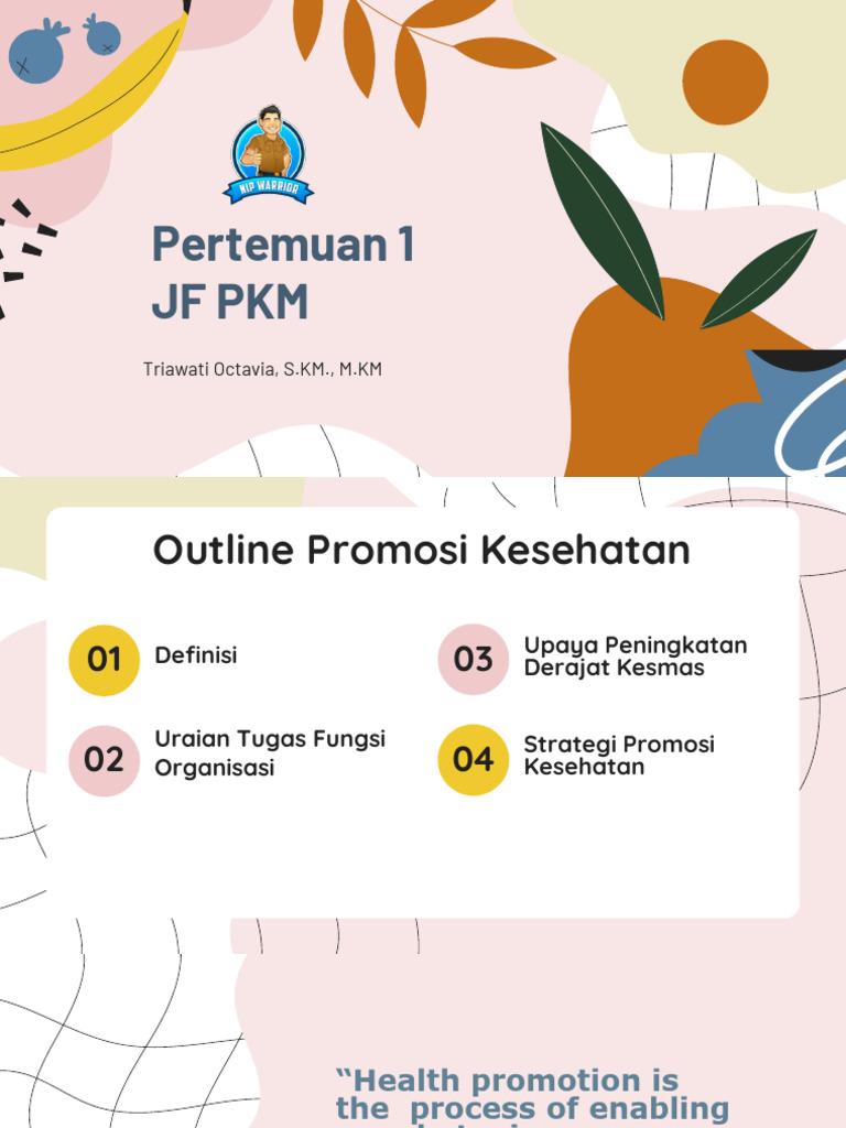 Pertemuan 1 - JF Penyuluh Kesehatan Masyarakat | PDF