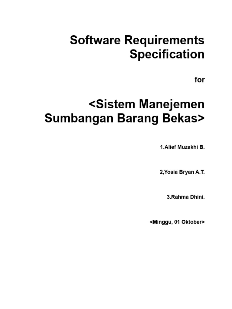Srs RPL Kerkom | PDF