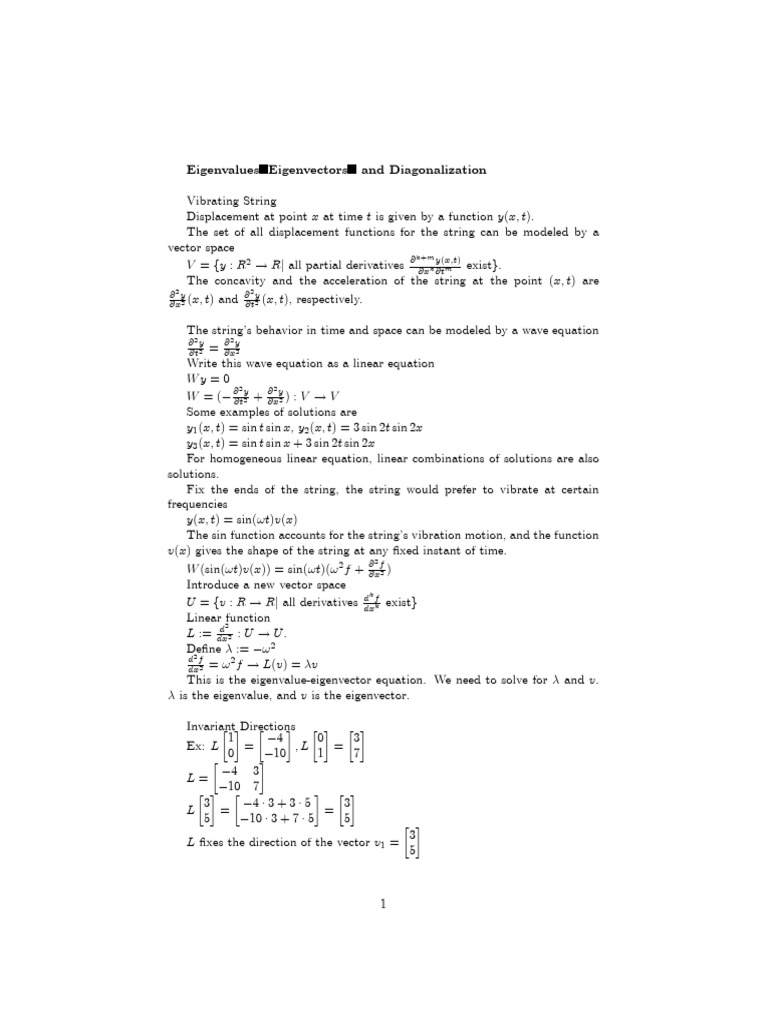 Eigenvectors Pdf Eigenvalues And Eigenvectors Polynomial