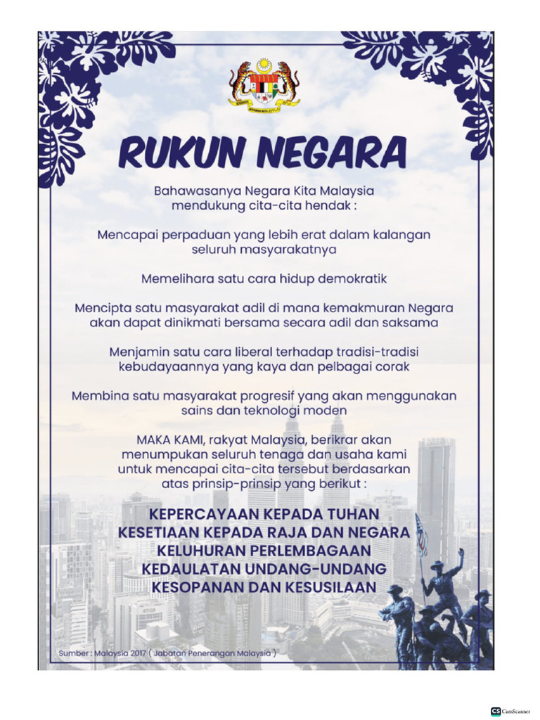 Ikrar Rukun Negara | PDF