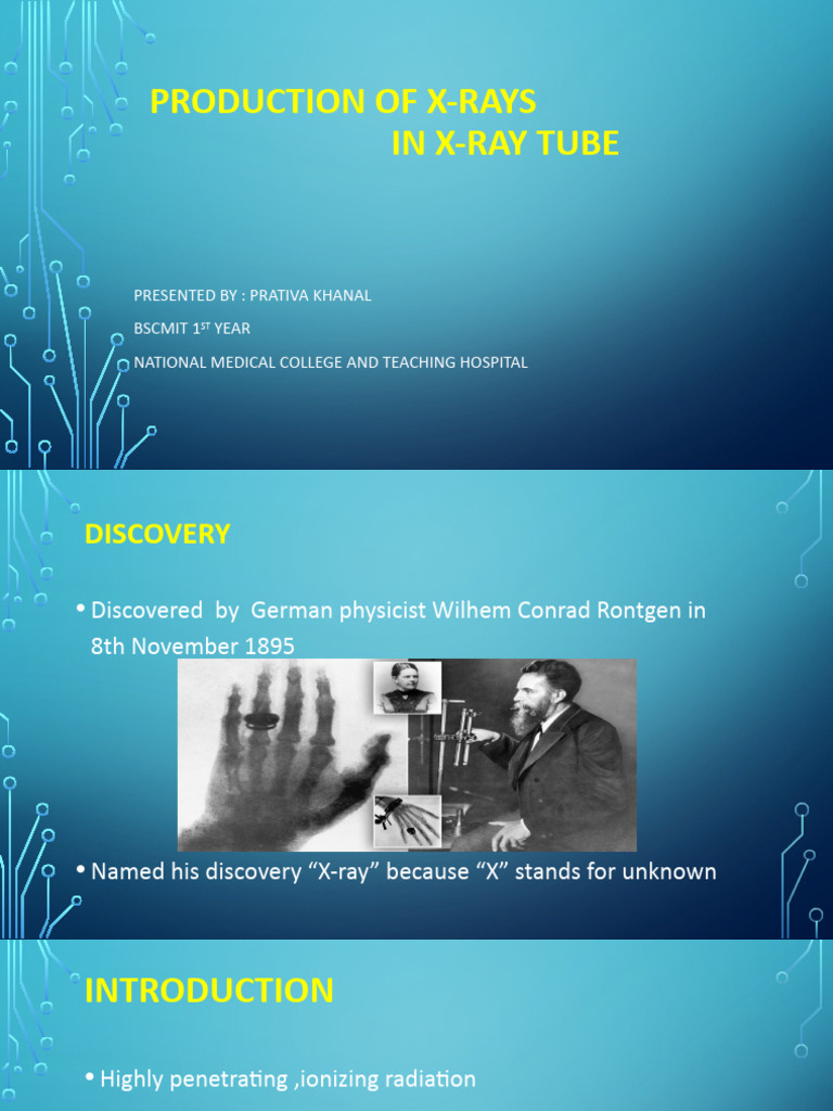 Production of X-Rays - P | PDF | Electron | X Ray