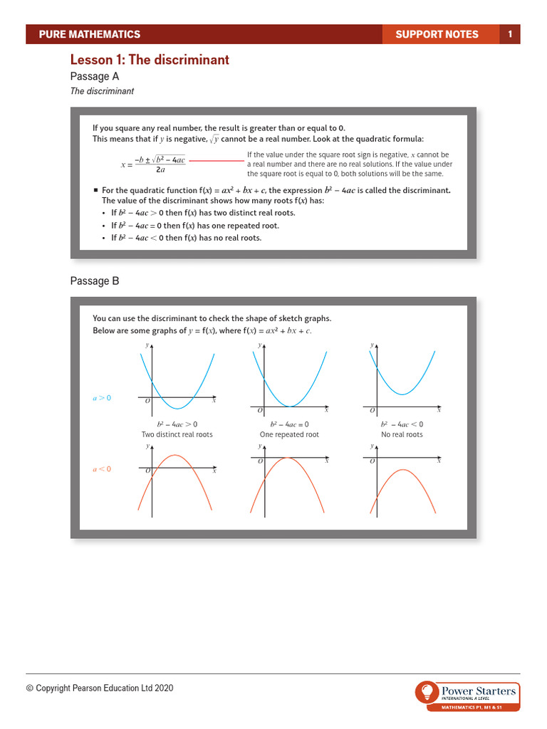The Discriminant | PDF