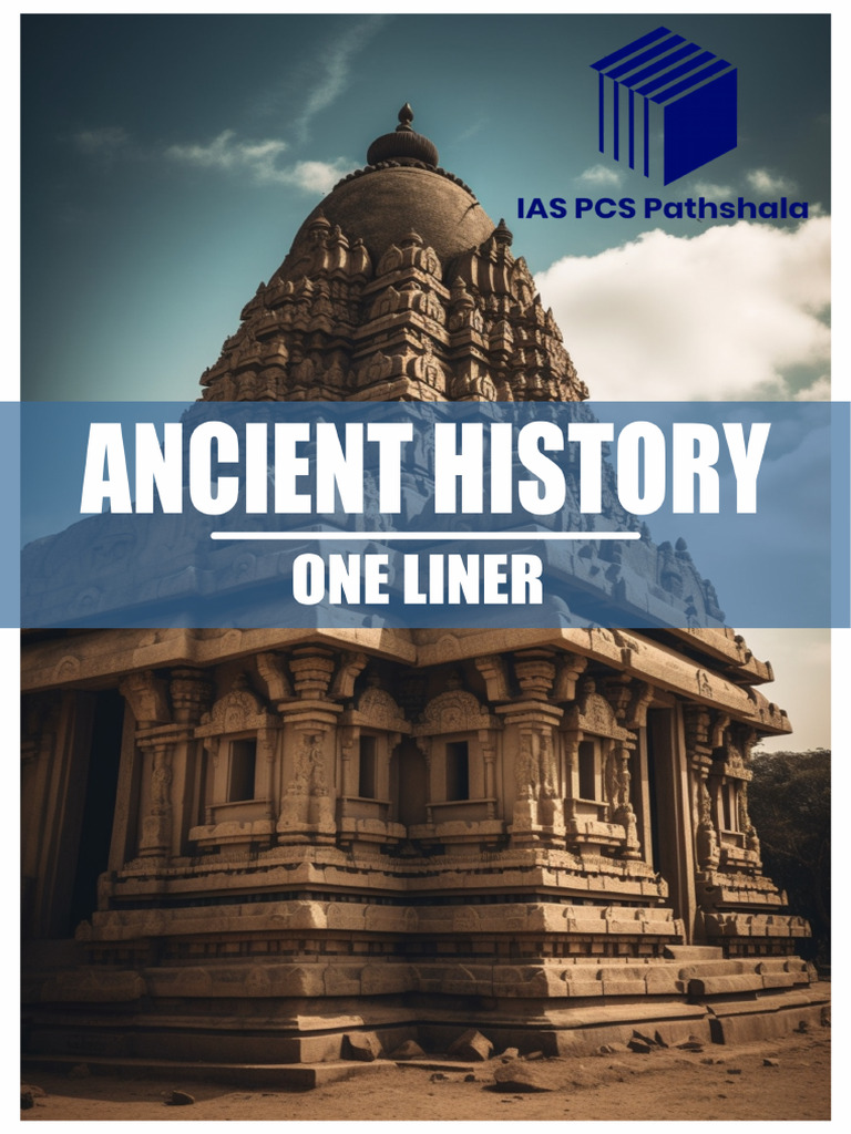 Ancient History One-Liner Notes | PDF | Noble Eightfold Path | Indian ...