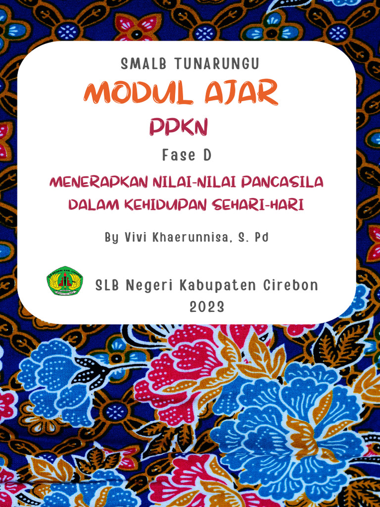 Modul Ajar PKN Fase D - 20231011 - 153042 - 0000 | PDF | Karier & Perkembangan | Seni & Disiplin ...