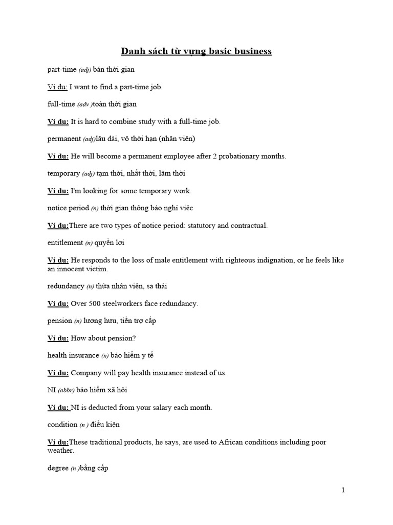 Office Vocabulary | PDF