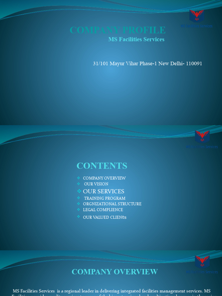 MS Facilities.. Profile | PDF | Business | Economies