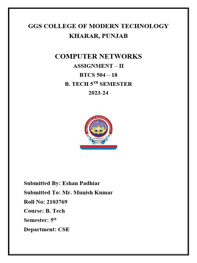 Computer Networks 2 | PDF | Computer Network | Osi Model
