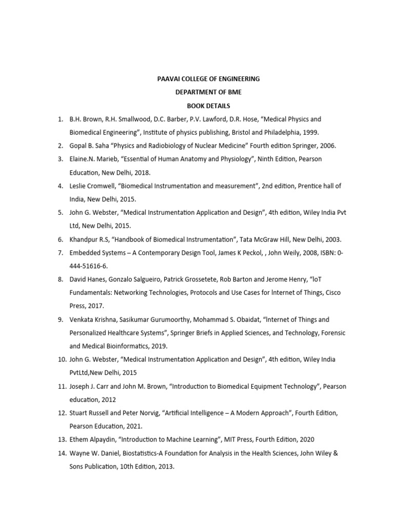 Bme Book | PDF | Biomedical Engineering
