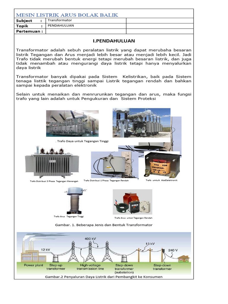 Materi Ajar Trafo 9 | PDF | Metode & Bahan Ajar | Sains & Matematika