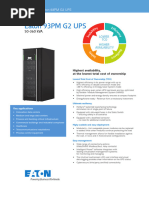 Eaton 93PR UPS 25-200kW Specs | PDF | Rectifier | Mains Electricity