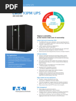 Eaton 93t Ups Datasheet | PDF | Alternating Current | Electricity